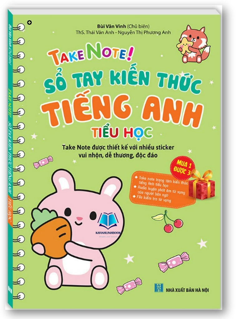 Sách - Take Note ! Sổ Tay Kiến Thức Tiếng Anh Tiểu Học – Sách Tiếng Việt