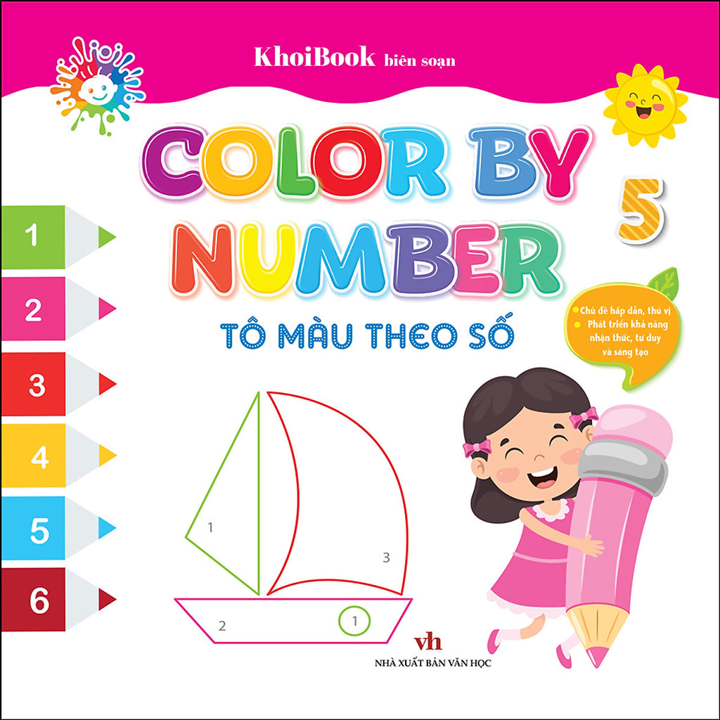 Color By Number – Tô Màu Theo Số 5 – Sách Tiếng Việt