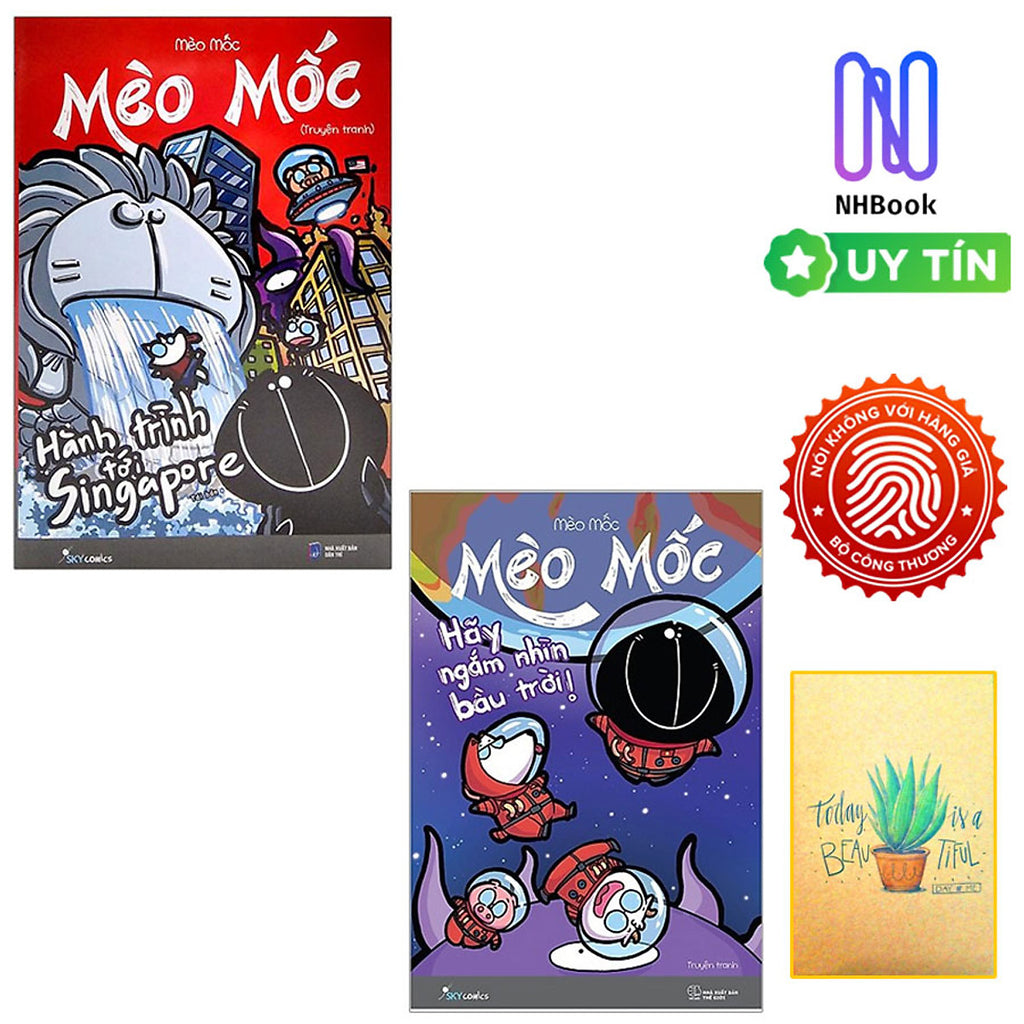 Combo Mèo Mốc - Hành Trình Tới Singapore (Tái Bản) + Hãy Ngắm Nhìn Bầu ...
